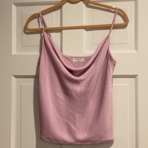 Babaton | Tops | Babaton Cowlneck Silk Tank | Poshmark